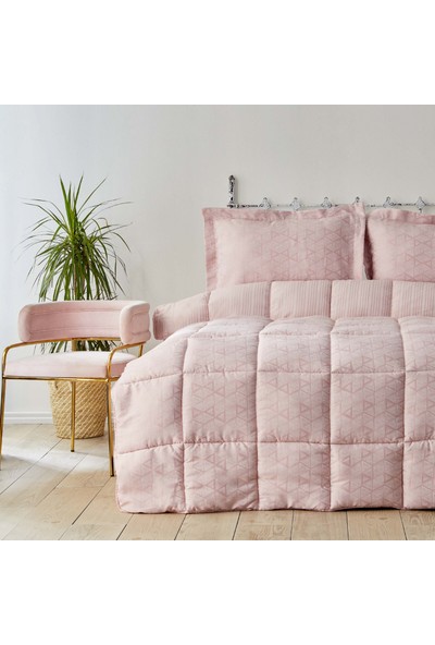 Karaca Home Adri Pudra Yastık Hediyeli Jakar Uyku Seti Karaca Home Adri Pudra Yastık Hediyeli Jakar Uyku Seti