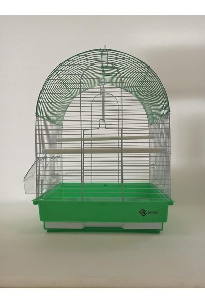 Dayang 2 Kapı Davul Kuş Kafes 35 x 28 x 46 cm Yeşil