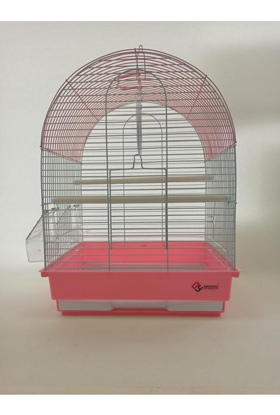 Dayang 2 Kapılı Davul Kuş Kafes 35 x 28 x 46 cm Pembe Dayang 2 Kapılı Davul Kuş Kafes 35 x 28 x 46 cm Pembe