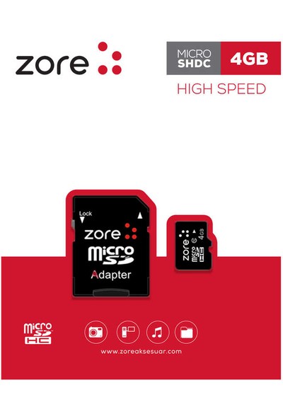 ZORE Micro Sd Hafıza Kartı 4GB