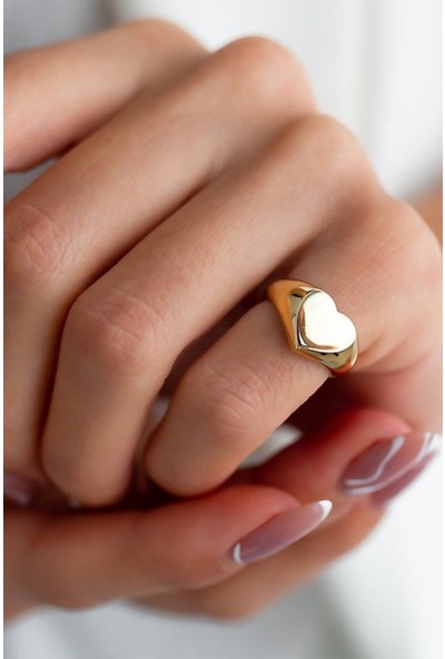 Eva Kalp Plaka Motifli Ayarlanabilir Kaplama Yüzük