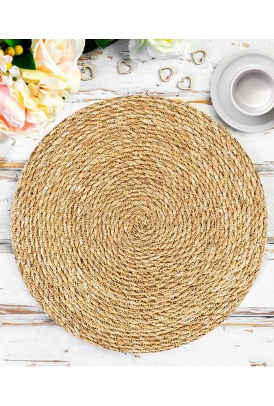 Hometarz Hasır Örgülü Amerikan Servis Supla 12'li 35 cm Hometarz Hasır Örgülü Amerikan Servis Supla 12'li 35 cm