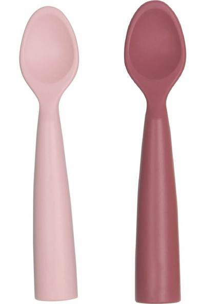 Oioi Nam Nam Kaşık 2li 6+Ay Pembe - Bordo