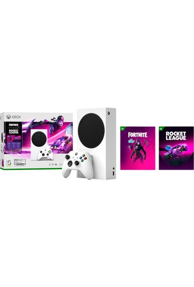 Microsoft Xbox Series S 512 GB Oyun Konsolu Beyaz-Fortine + Rocket Legue Bundle Fortine + Rocket Legue Microsoft Xbox Series S 512 GB Oyun Konsolu Beyaz-Fortine + Rocket Legue Bundle Fortine + Rocket Legue