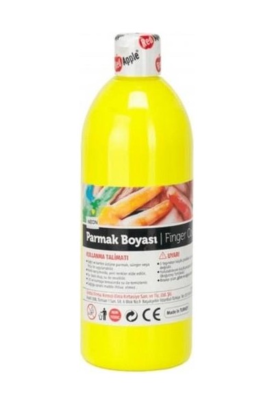 Red apple Neon Parmak Boyası 500 gr Sarı