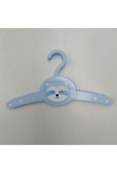 Petty Panda Kids 4 Adet Koala Baskılı Mavi Bebek ve Çocuk Plastik Elbise Askısı