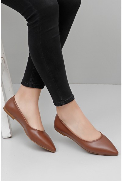 Gönderi(R) Sivri Burun Düz Taban Günlük Kadın Babet 40310