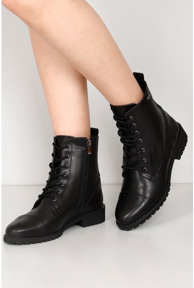 Gönderi® Yuvarlak Burun Kauçuk Taban Topuklu Fermuarlı Bağcıklı Kadın Günlük Bot 20498 Gönderi® Yuvarlak Burun Kauçuk Taban Topuklu Fermuarlı Bağcıklı Kadın Günlük Bot 20498