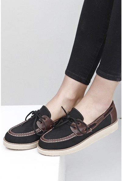Gönderi(R) Yuvarlak Burun Dolgu Taban Bağcıklı Kadın Günlük Ayakkabı 38326