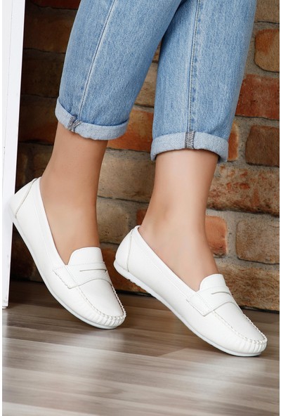 Gönderi(R) Yuvarlak Burun Düz Taban Loafer Kadın Babet 30201 Gönderi(R) Yuvarlak Burun Düz Taban Loafer Kadın Babet 30201