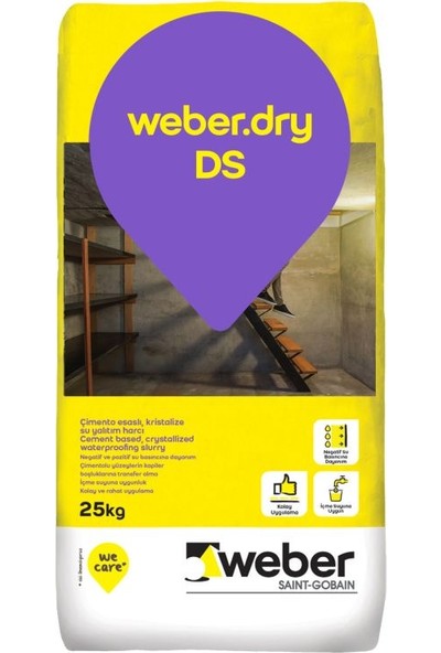 Weber Dry Ds Kristalize Su Yalıtım Harcı Weber Dry Ds Kristalize Su Yalıtım Harcı