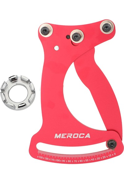 Homyl Gerginlik Ölçer Bisiklet Aksesuarını Konuştu Alüminyum Alaşımlı Ölçüm Anahtarı ile Açık Kırmızı Için (Yurt Dışından)