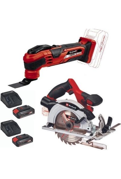 Einhell Varrito Kömürsüz Akülü Raspalama Makinesi Te-Cs 18/165/1 Akülü Daire Testere 2 x 2.5 Ah Set Einhell Varrito Kömürsüz Akülü Raspalama Makinesi Te-Cs 18/165/1 Akülü Daire Testere 2 x 2.5 Ah Set