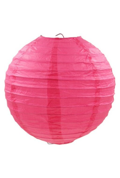 Tuğra Ticaret Parti Fuşya Renk Kağıt Süs Japon Fener Dekorasyon Asma Süs 30 cm