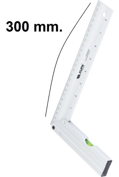 Kupa Profesyonel Alümi̇nyum Gönye 300 mm