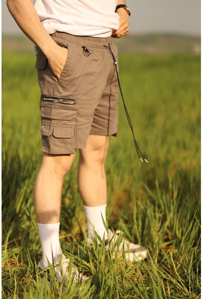 Morrez Brown Woven Shorts