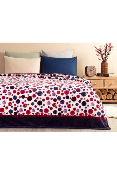 Madame Coco Auberi Tek Kişilik Welsoft Baskılı Battaniye - Renkli