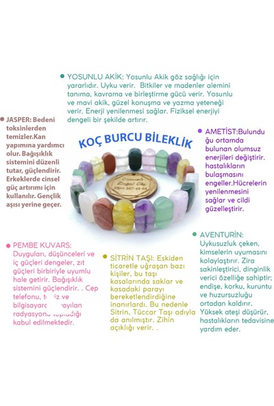 Osmanlı Doğal Taş Koç Burcu Bileklik-2 Osmanlı Doğal Taş Koç Burcu Bileklik-2