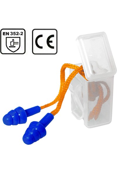 Badem10 Vento 26 Db Kulak Tıkacı Yıkanabilir Çam Tipi Kutulu Ipli Koruyucu Tıkaç