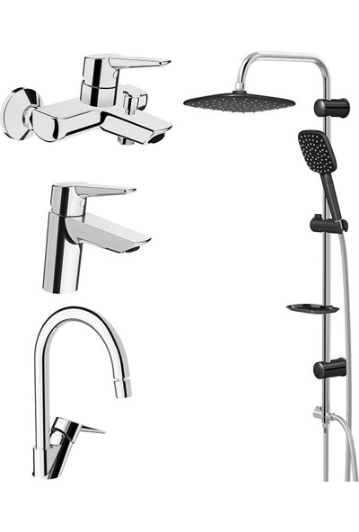 Artema Solid S Batarya Seti Valtemo Tepe Duş Takımı VS-5240