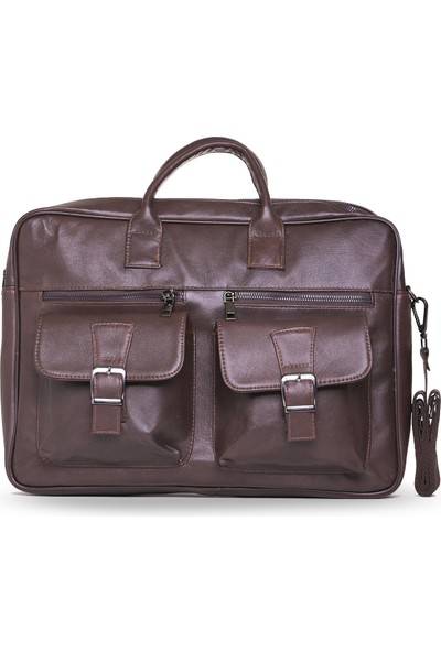 Kindfox Deri Çok Bölmeli Omuz Askılı Laptop Çantası | Evrak Çantası Kindfox Deri Çok Bölmeli Omuz Askılı Laptop Çantası | Evrak Çantası