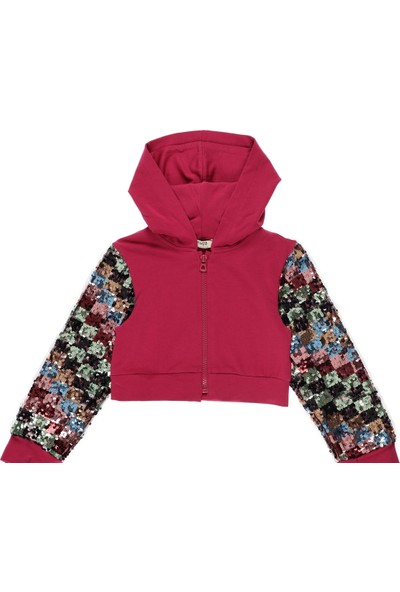 Panço Kız Çocuk Fermuarlı Sweat 2121GK08009