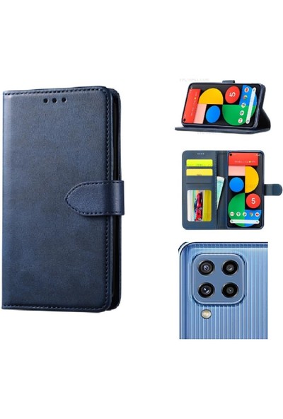 Bg Aksesuar Samsung Galaxy M32 Cüzdanlı ve Kapaklı Kılıf