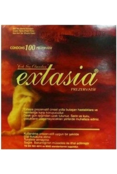 Extasia 100 Adet Prezervatif Extasia 100 Adet Prezervatif