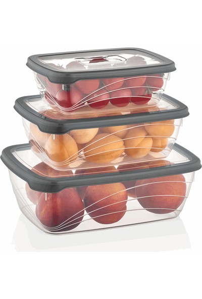 Zuzu Made Bio Storage Box 3'lü Saklama Kabı Seti Zuzu Made Bio Storage Box 3'lü Saklama Kabı Seti