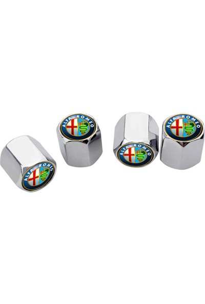 Gardenauto Alfa Romeo Sibop Kapağı 4 Adet Paslanmaz Çelik Krom Renk