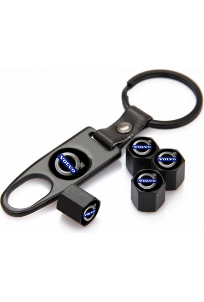 Gardenauto Volvo Paslanmaz Çelik Sibop Kapağı ve Anahtarlık Seti Gardenauto Volvo Paslanmaz Çelik Sibop Kapağı ve Anahtarlık Seti
