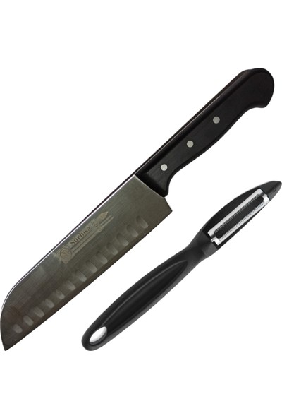 Sürbisa 61095 Kanallı Santoku Aşçı Bıçağı ve Oneday Soyacak Set Sürbisa 61095 Kanallı Santoku Aşçı Bıçağı ve Oneday Soyacak Set