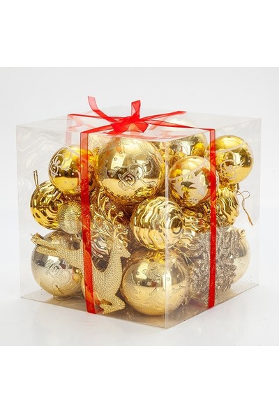 Xstone 50 Adet Altın Renkli Yılbaşı Ağacı Dekorasyon Topları (Yurt Dışından)