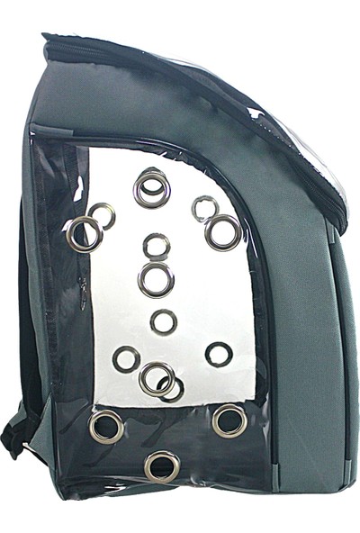 Viselia Kedi Taşıma Çantası Evcil Hayvan Seyahat Kedi Sırt Çantası 16 Kapsüllü Gri