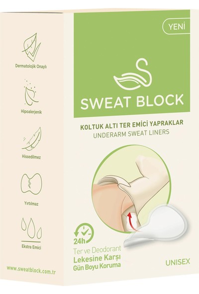 Sweat Block Koltuk Altı Pedi 10 Adet Sweat Block Koltuk Altı Pedi 10 Adet