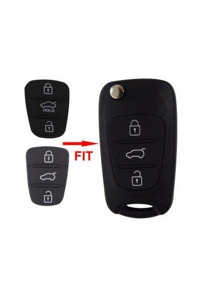 Favori Oto Yedek Hyundai I20,I30 3 Buton Tuş Lastiği Favori Oto Yedek Hyundai I20,I30 3 Buton Tuş Lastiği