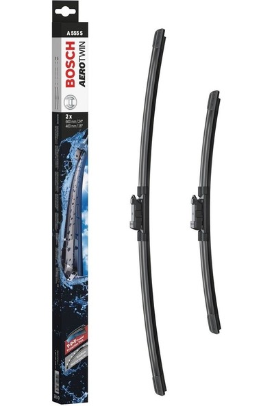Bosch Aerotwin Silecek Seti - [600/400 mm] Volkswagen Polo (2009 - 2017) [6r1,6c1] - A 555 S