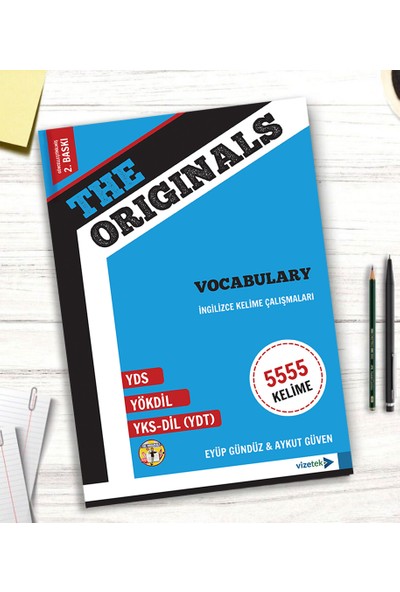 Vizetek Yayıncılık The Orıgınals Vocabulary: Ingilizce Kelime Çalışmaları (2.baskı) Vizetek Yayıncılık The Orıgınals Vocabulary: Ingilizce Kelime Çalışmaları (2.baskı)