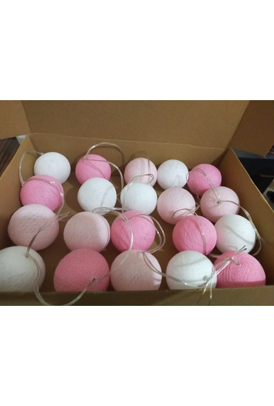 Işıklı Toplar Türkiye Dekoratif Işıklı Toplar 3 M 20 Top