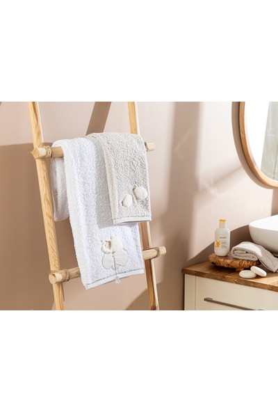 English Home Little Lamb Cottony Bebek Banyo Seti 70X130 cm Gri English Home Little Lamb Cottony Bebek Banyo Seti 70X130 cm Gri