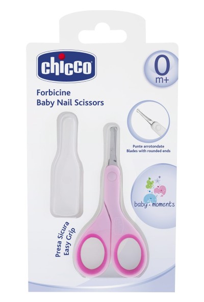 Chicco Kapaklı Tırnak Makası - Pembe