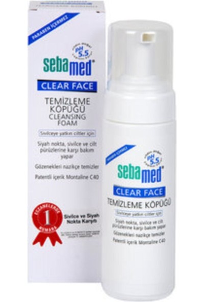 Sebamed Clear Face Temizleme Köpüğü 150 ml Antibakteriyel Temzileme Köpüğü