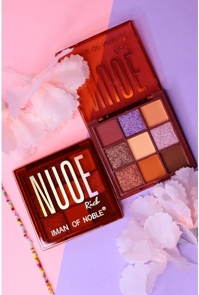Iman Of Noble 9'lu Rich Nude Sedefli ve Mat Içerikli Far Paleti Iman Of Noble Iman Of Noble 9'lu Rich Nude Sedefli ve Mat Içerikli Far Paleti Iman Of Noble