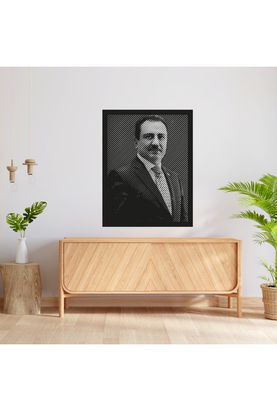 Baskı Kenti Muhsin Yazıcıoğlu-Lazer Kesim Ahşap Mdf Tablo