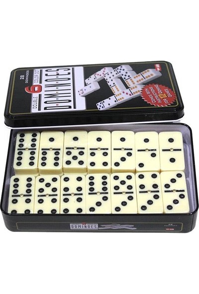 Evdeki Çarşı Hobi Eğlence Metal Kutulu Domino Oyun Seti Evdeki Çarşı Hobi Eğlence Metal Kutulu Domino Oyun Seti
