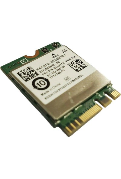 Lenovo 01AX712 Realtek RTL8822BE 802.11AC Bt 4.2 Ngff SW10K97464 Wifi Kartı Lenovo 01AX712 Realtek RTL8822BE 802.11AC Bt 4.2 Ngff SW10K97464 Wifi Kartı