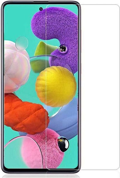 Case 4U Samsung Galaxy M52 Cam Ekran Koruyucu Sert Temperli Cam Şeffaf