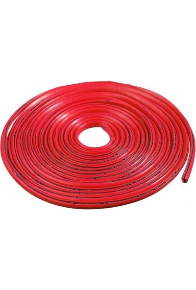 Tme Araç Için Kapı Kenarı Çarpma Koruyucu U Tipi Geçmeli Şerit Kırmızı 5 Metre