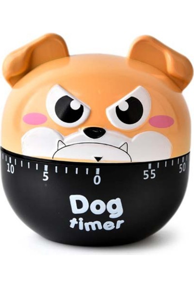 La Vie Design Krem Yaratıcı Mekanik Cartoon Dog Timer 60 Dakika Sevimli Plastik Zamanlayıcı La Vie Design Krem Yaratıcı Mekanik Cartoon Dog Timer 60 Dakika Sevimli Plastik Zamanlayıcı