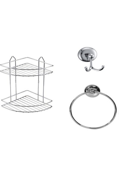 Empa Uzun Paslanmaz Krom Banyo Havluluğu